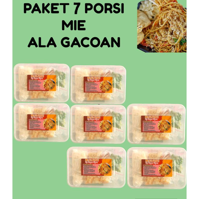Jual MIE ALA GACOAN FROZEN PAKET 7 PORSI MIE (FRESSH & HALAL) | Shopee ...