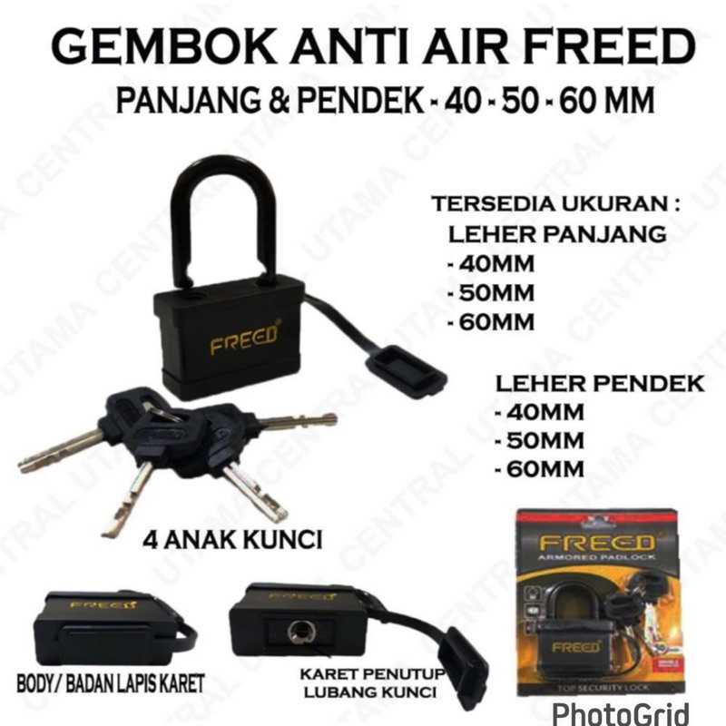 Jual Gembok solid 809 produk solid 50 mm gembok motor gembok rumah ...