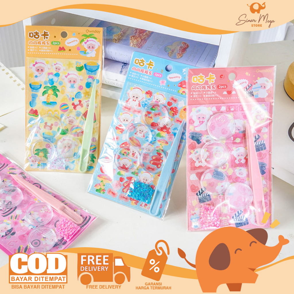 Jual Sheep Paradise Guka Stickers DIY Motif Lucu / DIY Sticker Set ...