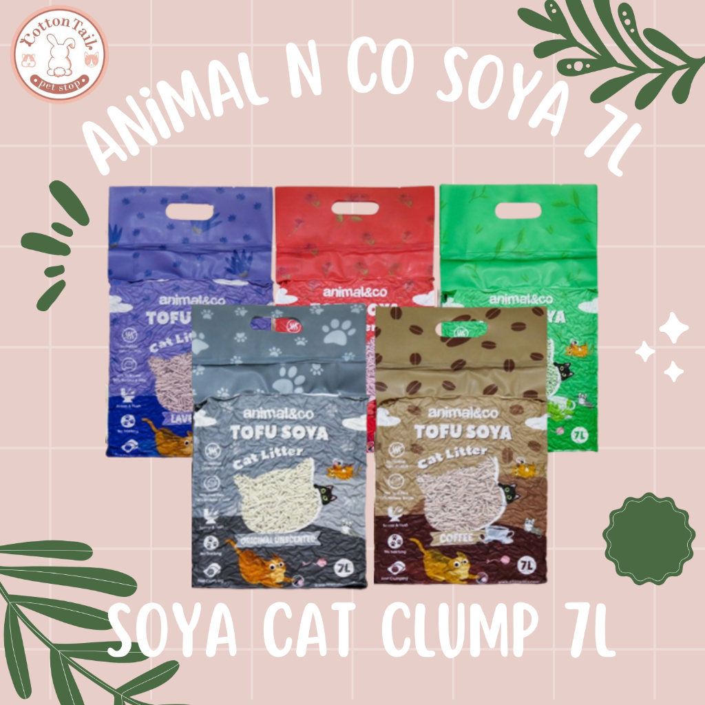 Jual Animal & Co Pasir Kucing Gumpal Soya Tofu Clumping Cat Litter 7 ...
