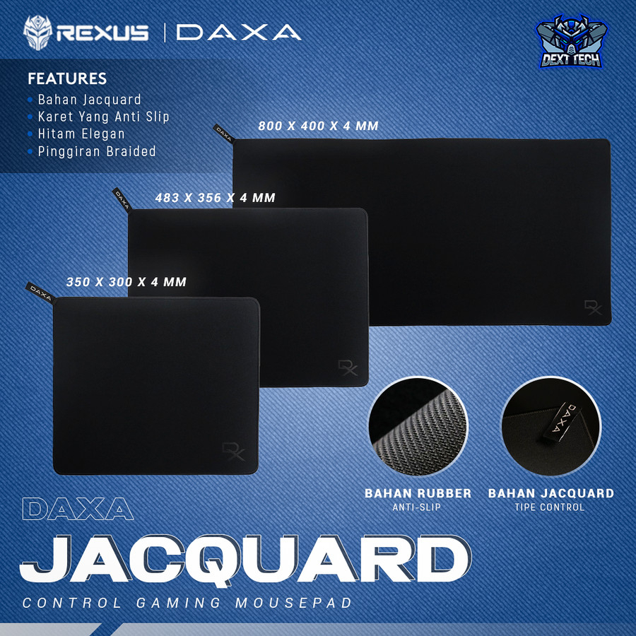 Jual Rexus Daxa Jacquard Control Mousepad Deskmat | Shopee Indonesia