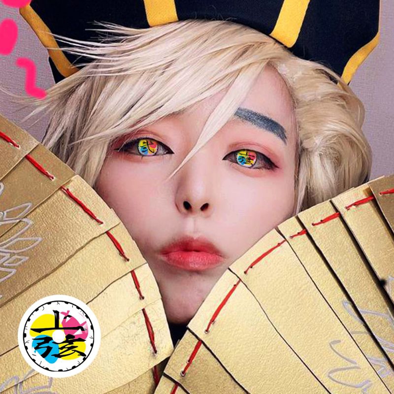 Jual softlens contact lens Douma Kimetsu No yaiba Demon slayer cosplay ...