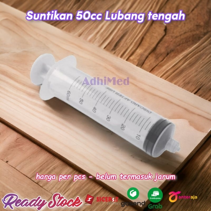 Jual suntikan 50cc lubang tengah / syringe 50 cc / spuit 50 cc | Shopee ...