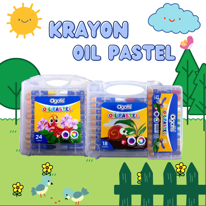 Jual Agatis Oil Pastel Crayon [ECO Series] - Krayon Anak Mewarnai Murah ...
