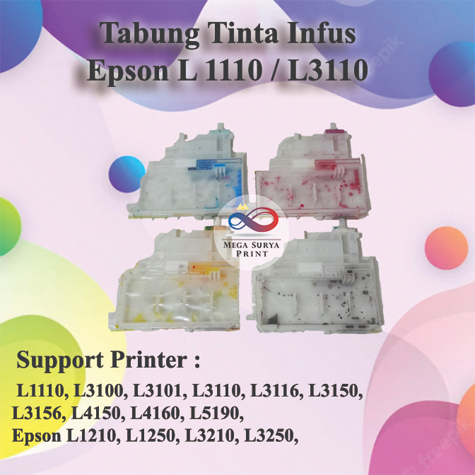 Jual Tabung Tinta Infus L1110 l3110 L3210 L3250 L5290 | Shopee Indonesia