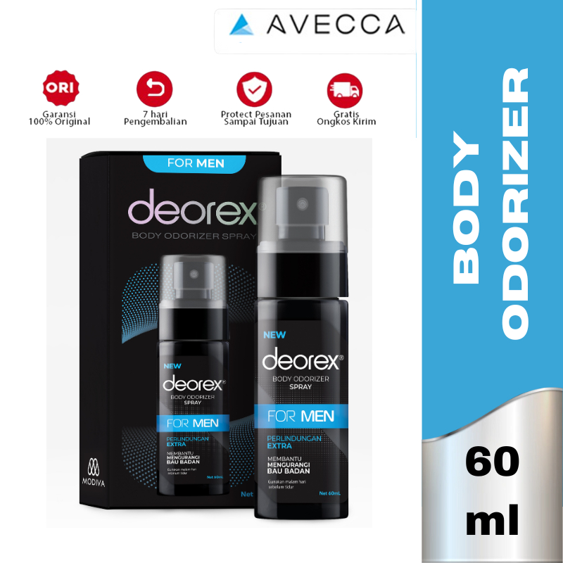 Jual Deorex Body Odorizer Spray 60 ml /Mengatasi Bau Badan / Deodorant ...