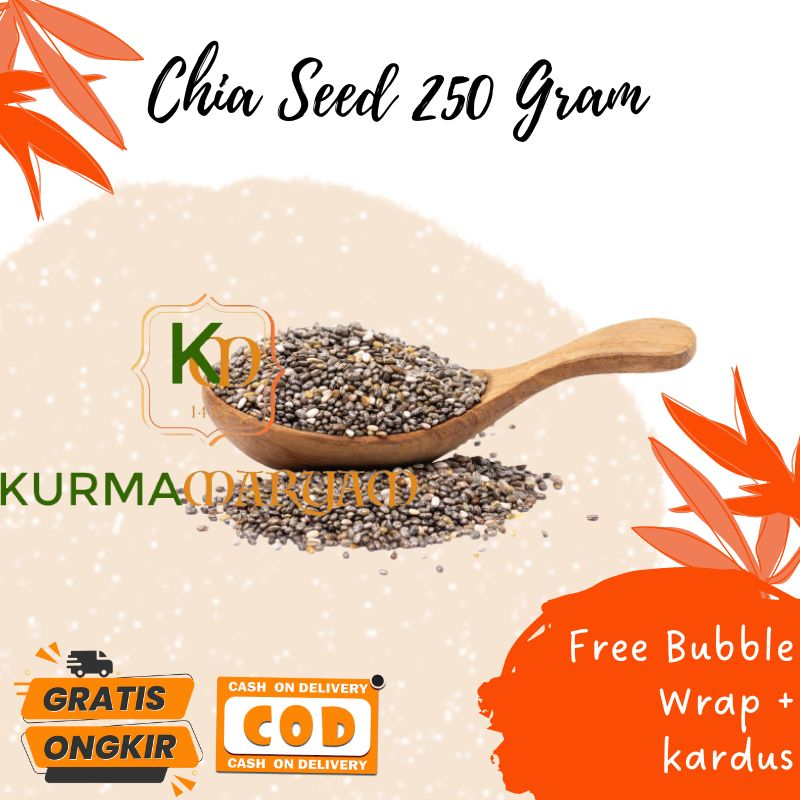 Jual Organic Chia Seed Mexico 250 Gram || Organic Black Chia Seed ...
