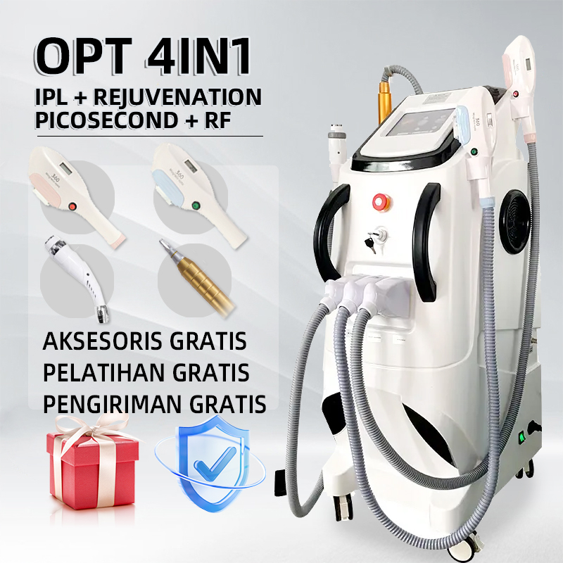 Jual Opt 4in1 Alat picosecond laser + RF + ipl laser hair removal + rejuvenation pico laser alat ...