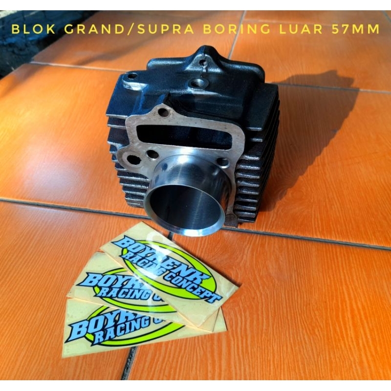 Jual CYLINDER BLOK GRAND SUPRA BORING LINER LUAR 57MM | Shopee Indonesia