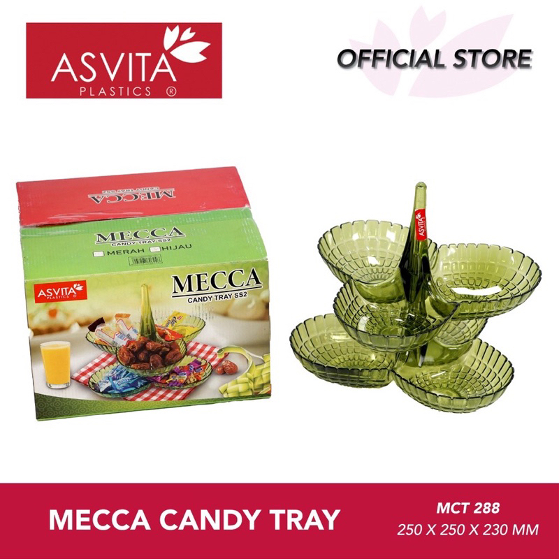 Jual Mecca Candy Tray MCT ASVITA Wadah Plastik kue Wadah Permen Candy ...