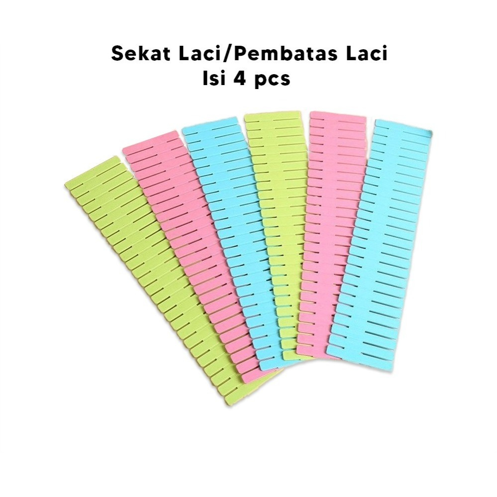 Jual 1 Set Sekat Laci H492 Lemari Organizer DIY Isi 4 Pcs Partisi ...