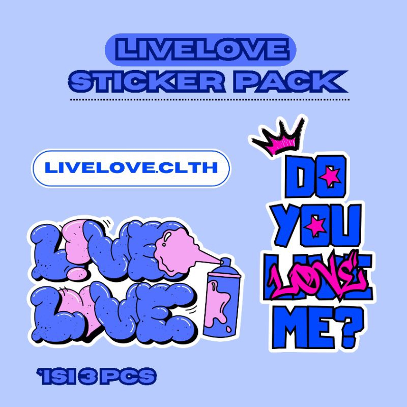 Jual LIVELOVE STICKER PACK | Shopee Indonesia