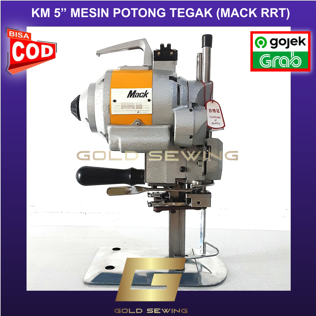 Jual Mesin Potong Bahan Kain Tegak 5" KM KM5" Mack RRT Cutting Machine ...