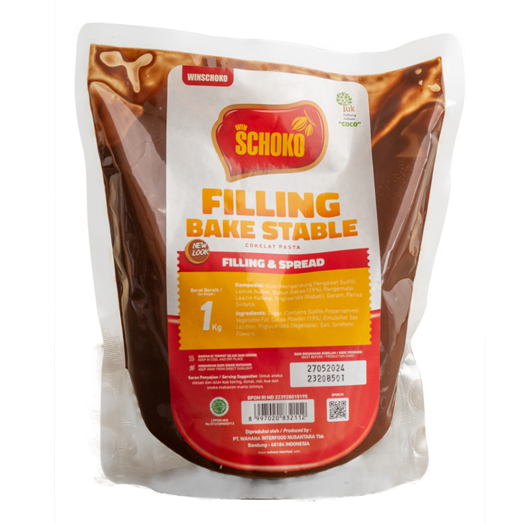 Jual SCHOKO Bake Stable Filling & Spread - 1 Kg / Selai Coklat Panggang ...