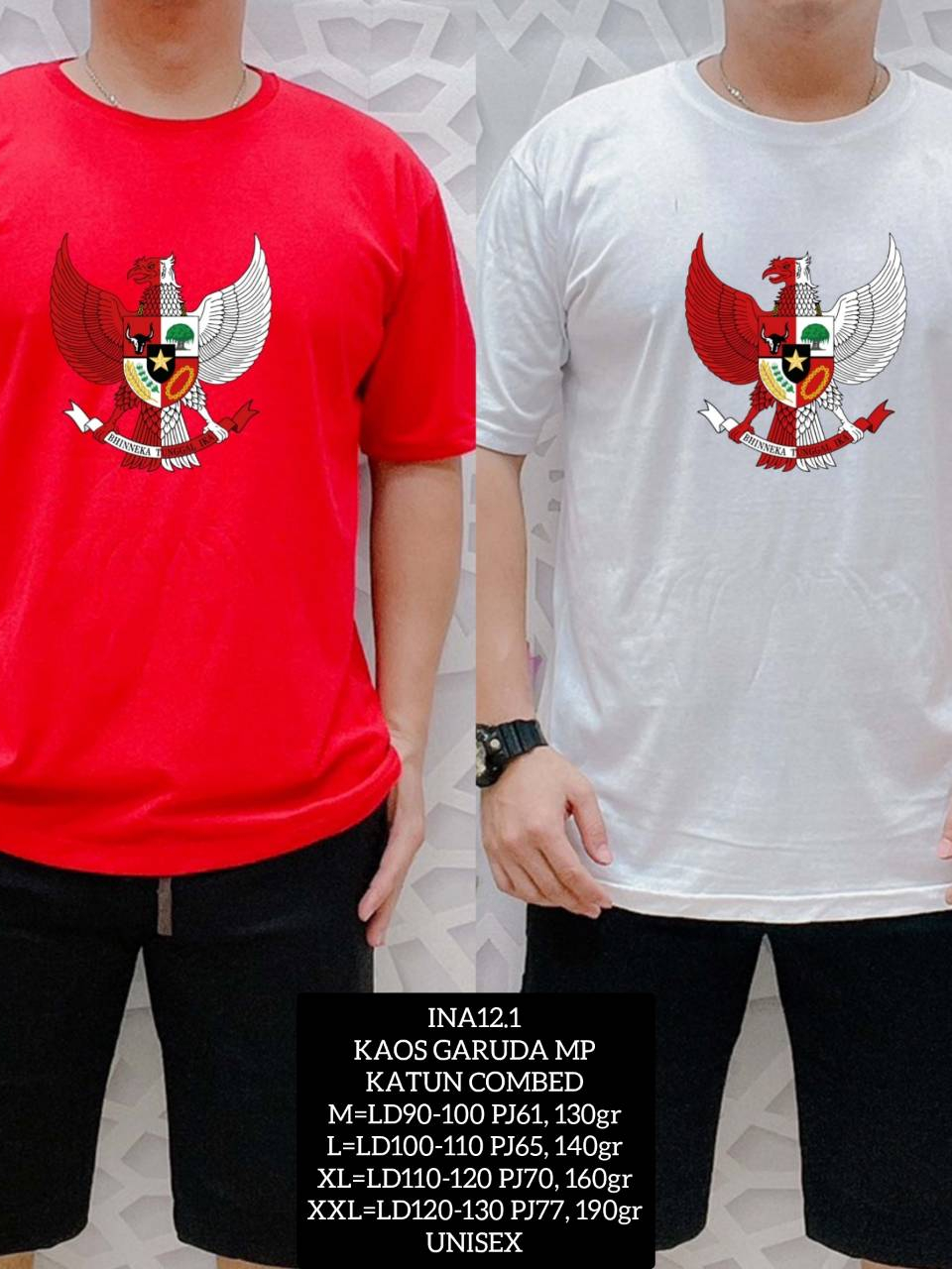 Jual INA12 KAOS GARUDA MERAH PUTIH INDONESIA MERDEKA | Shopee Indonesia