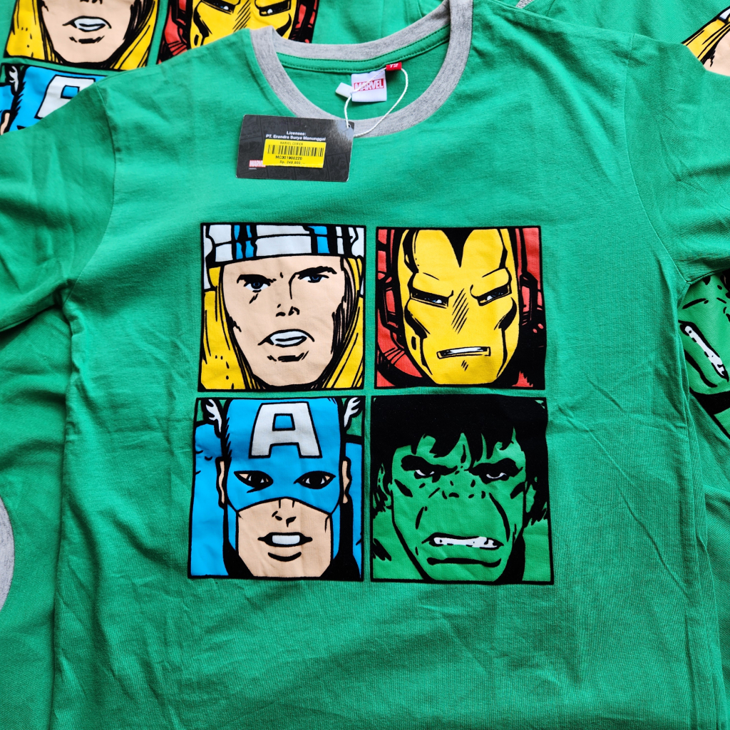 Jual Baju Kaos Anak Karakter Superhero Marvel (Thor Iron Man Kapten ...