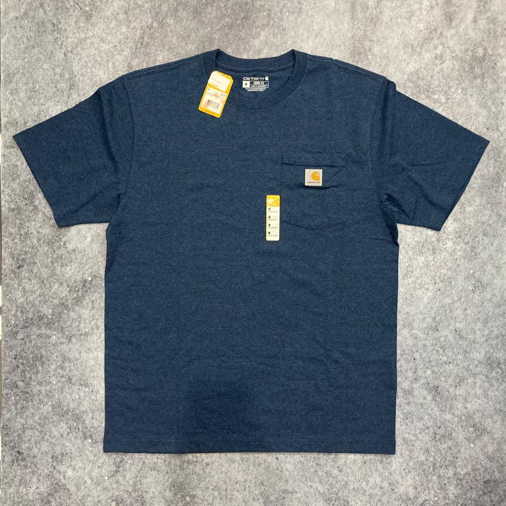 Jual CARHARTT POCKET T-SHIRT ORIGINAL K87 LOOSE FIT COBALT BLUE HEATER | Shopee Indonesia