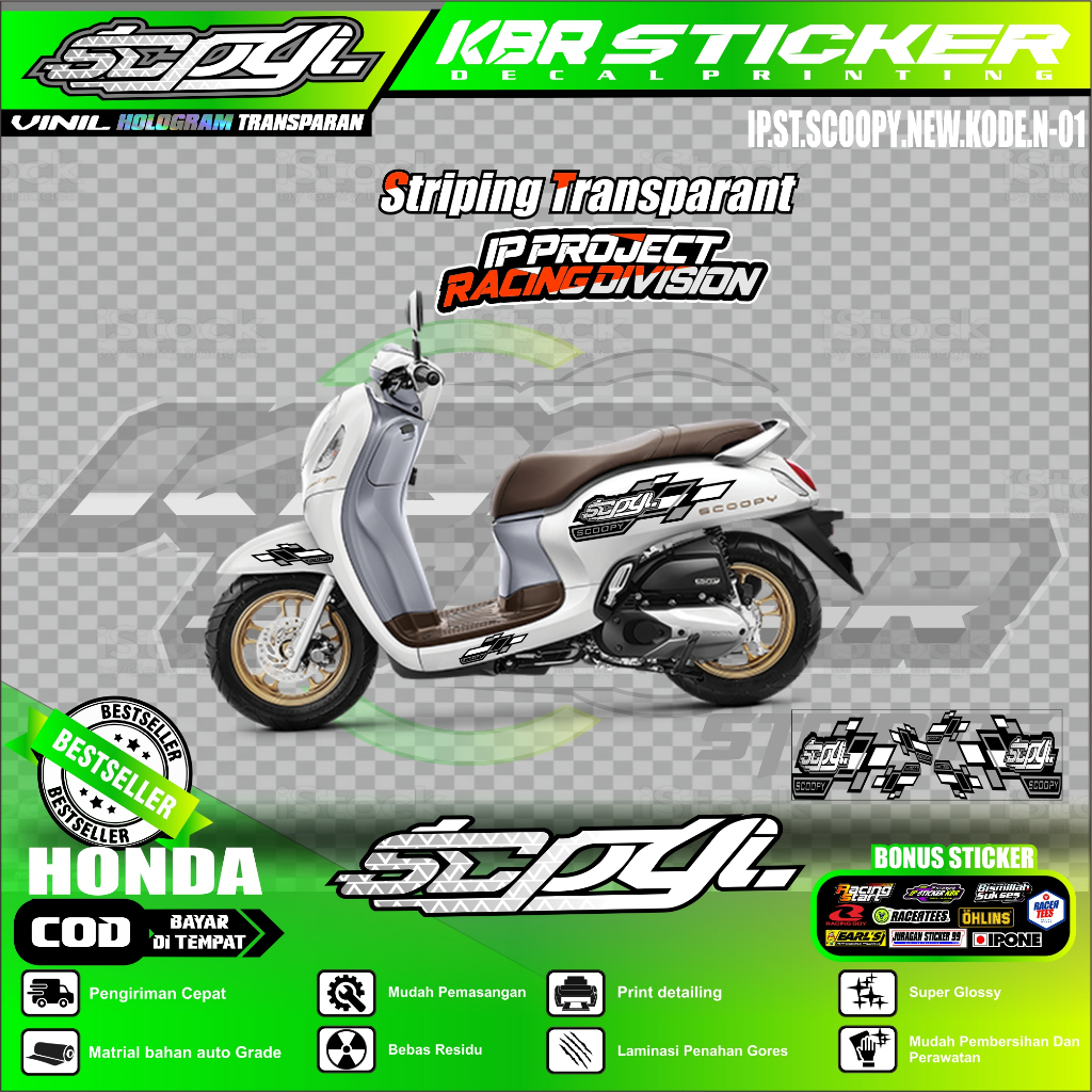 Jual (cod) STIKER SRTIPING SCOOPY NEW - STIKER SRTIPING MOTOR HONDA ...