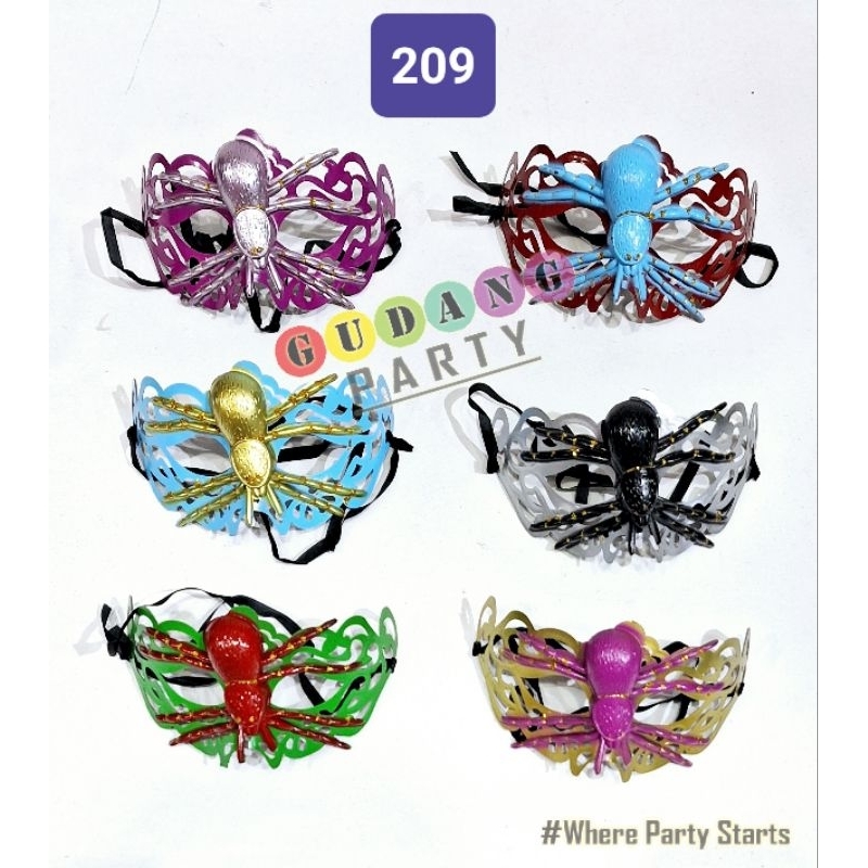 Jual Topeng Pesta/Party Mask/Topeng Half Face/Halloween Mask/Masquerade ...