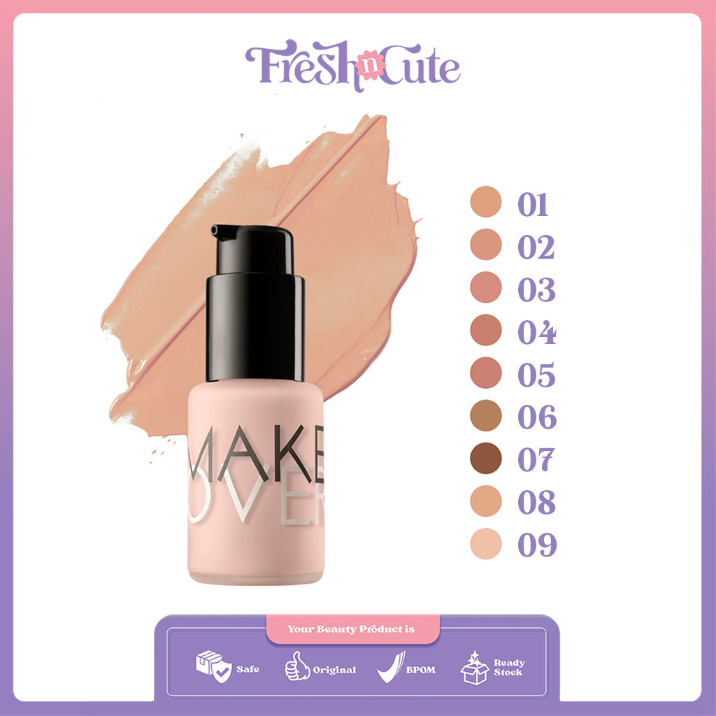 Jual MAKE OVER - Ultra Cover Liquid Matt Foundation 33 ml | Shopee ...