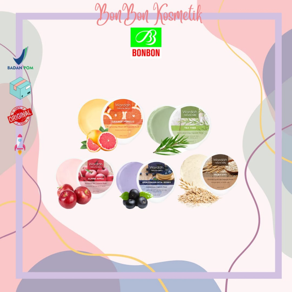 Jual WARDAH Nature Daily Capsule Mask 10ml ALL VARIAN | Shopee Indonesia