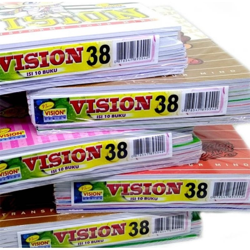 Jual Buku tulis Vision 38 lembar |Buku tulis vision murah | Shopee ...