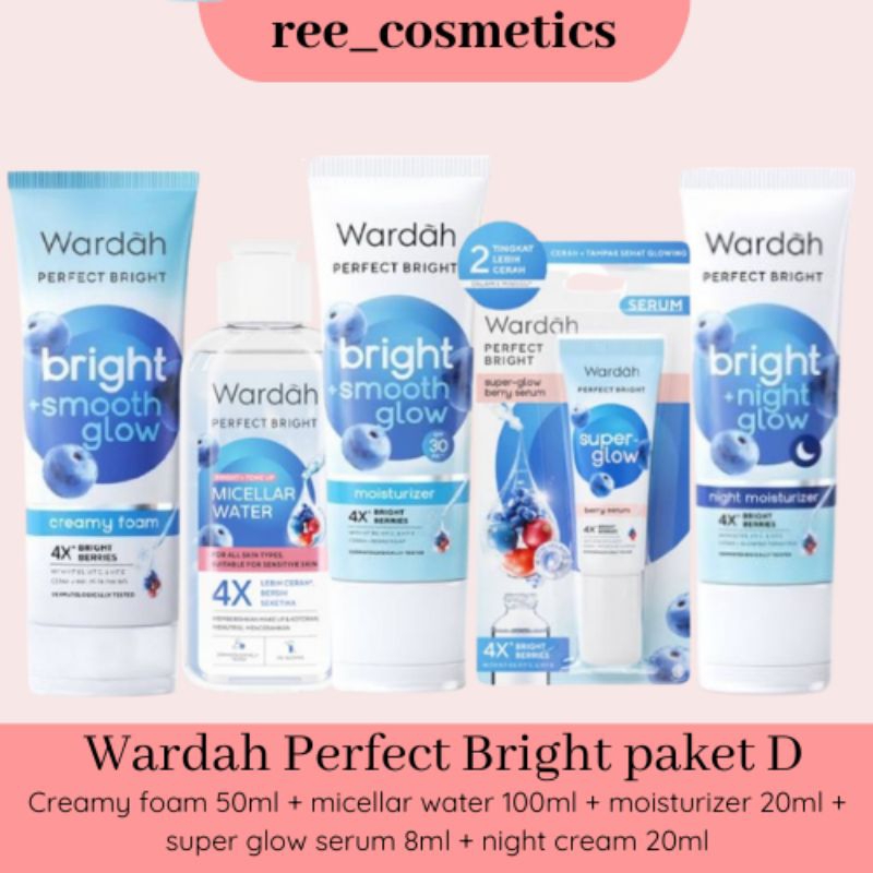 Jual Wardah Perfect Bright Paket Lengkap | Paket Skincare Wardah 1 Set ...
