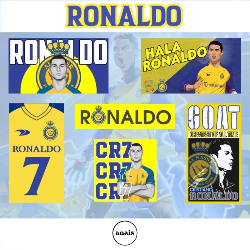 Jual Sticker Pack Al Nassr | Ronaldo | CR7 | Shopee Indonesia