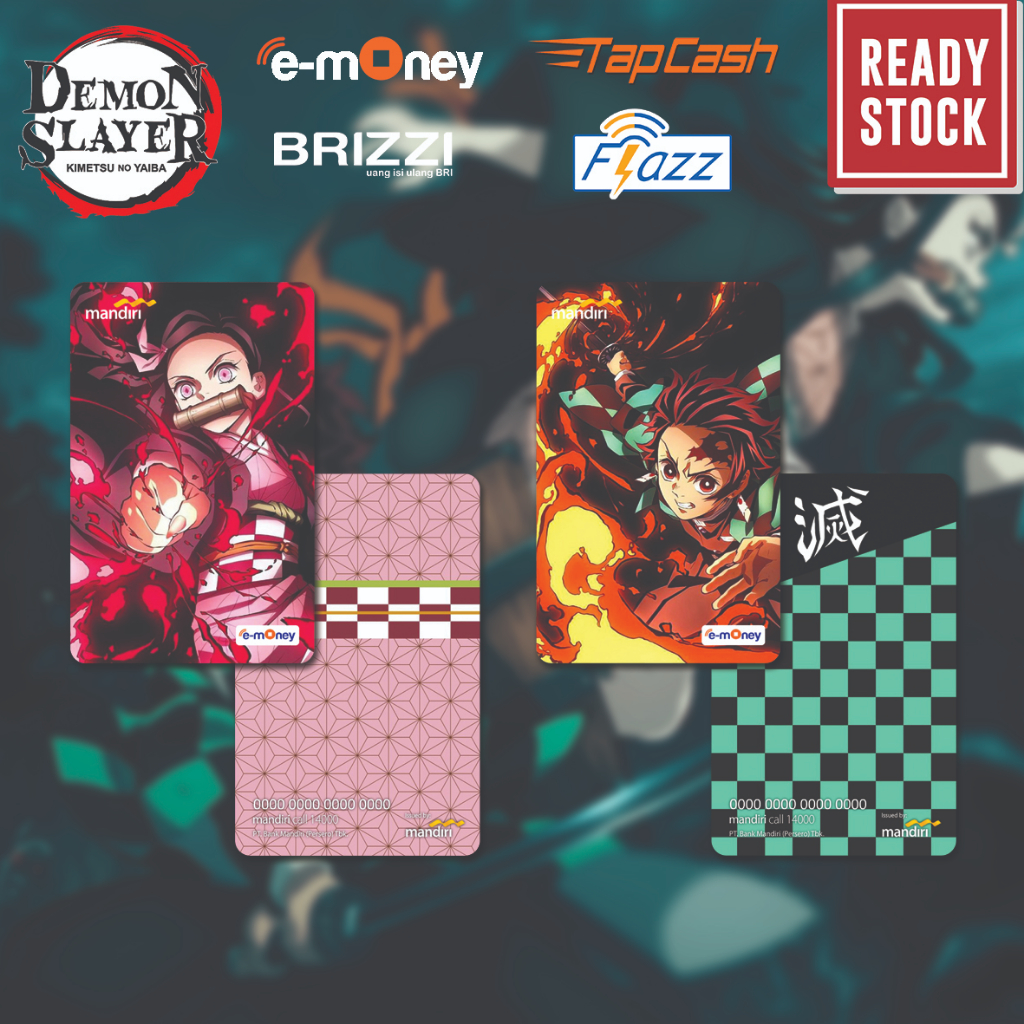 Jual DEMON SLAYER V1 EDITION Emoney Mandiri Flazz BCA gen 2 Brizzi ...