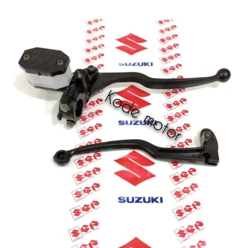 Jual Handle kiri+master rem set depan Suzuki Thunder tranparan | Shopee ...