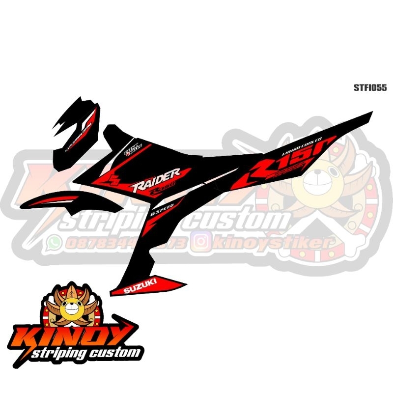 Jual STICKER STRIPING SATRIA FU FI INJEKSI CUSTOM DESAIN SUKA SUKA ...