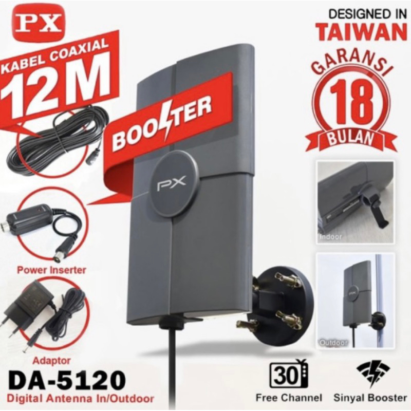Jual ANTENA TV DIGITAL BOOSTER PX DA-5120 INDOOR OUTDOOR | Shopee Indonesia