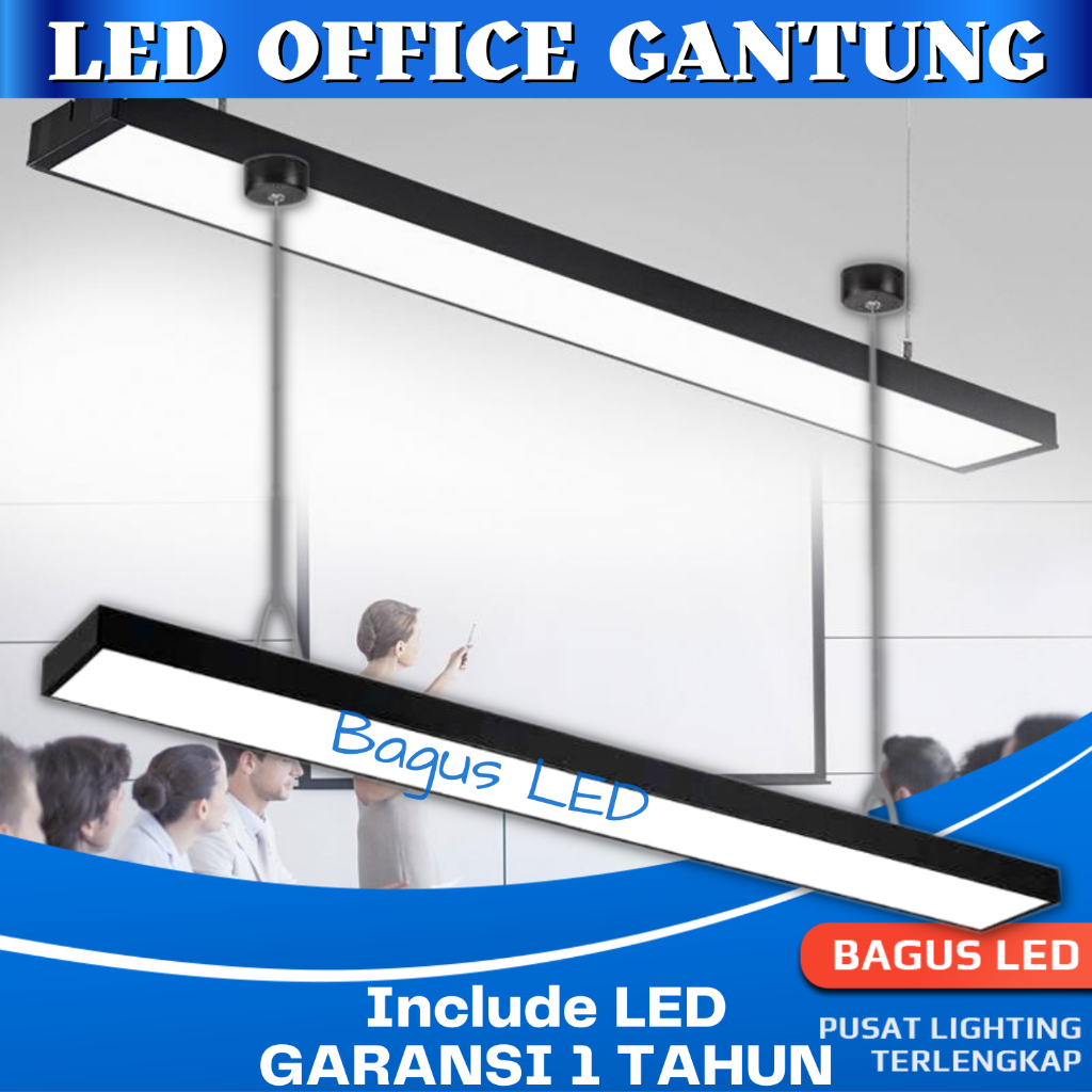 Jual Lampu Gantung LED Downlight Plafon Lampu Office Kantor Hanging 48W ...