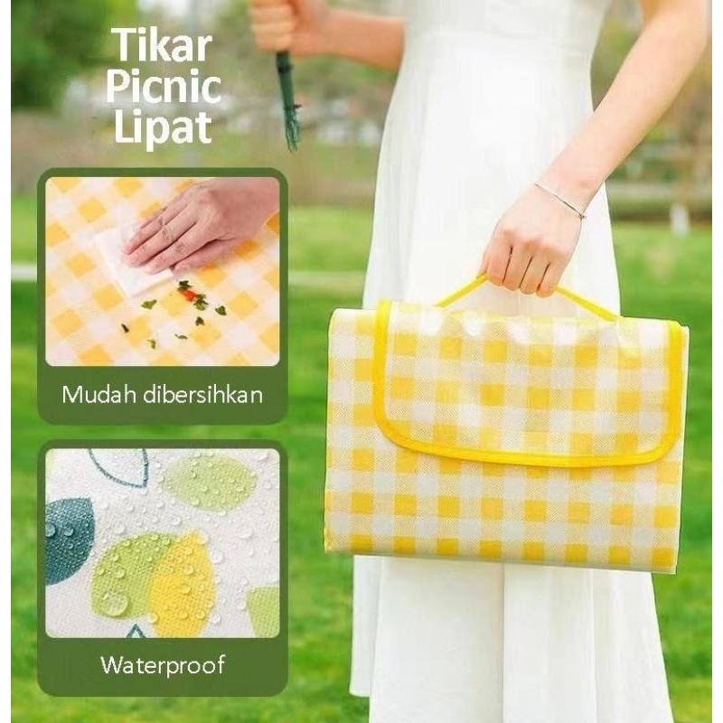 Jual Tikar Piknik Ukuran 200 x 200cm Cocok Buat Yang Traveling | Shopee ...