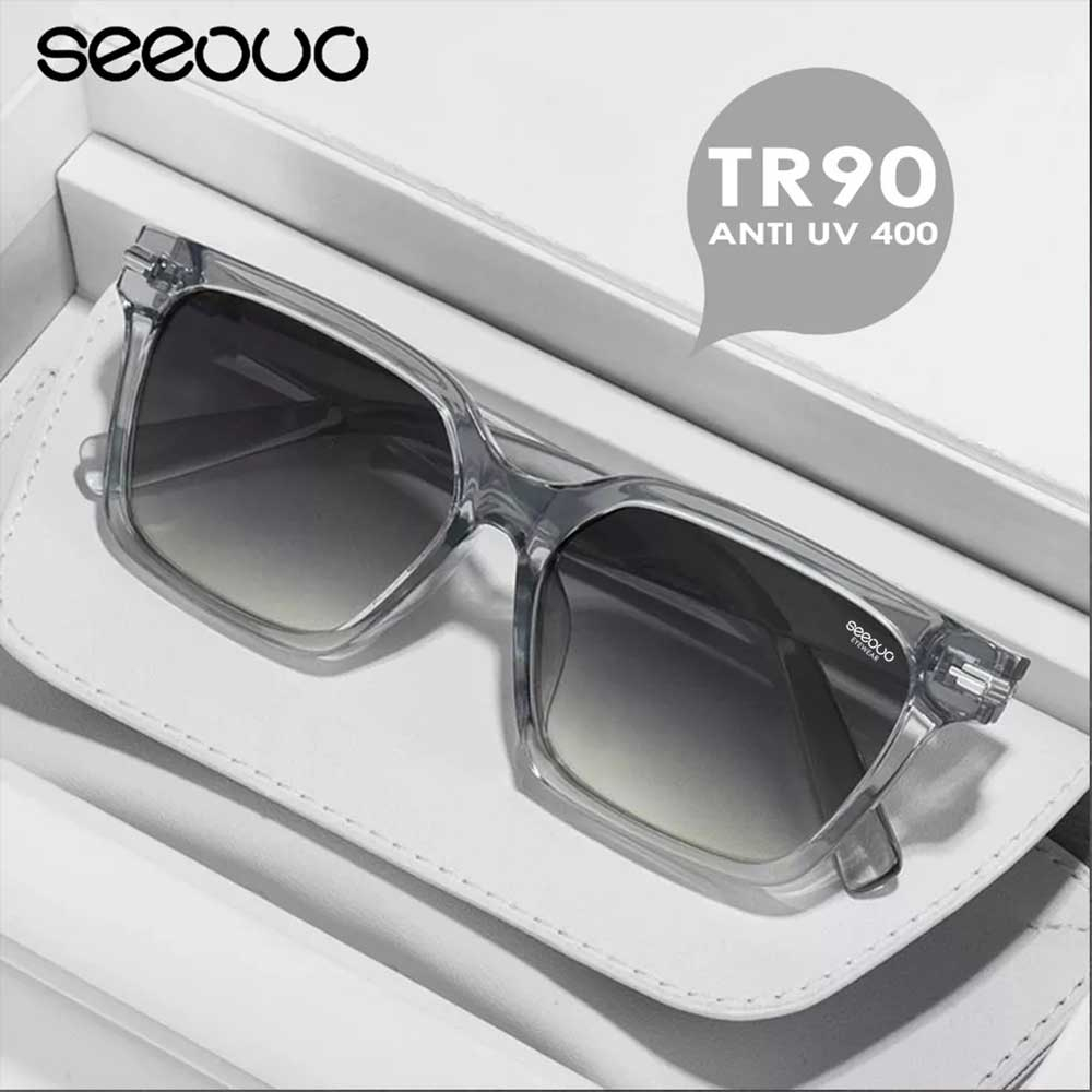 Jual Seeouo Kacamata Hitam Sunglasses Anti UV 400 Protection Bahan TR90 Kokoh Ringan Pria Wanita ...