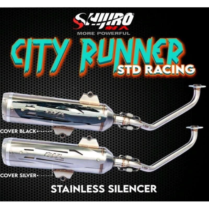 Jual Shijiro City Runner Full Stainless + Black 38 | Shopee Indonesia