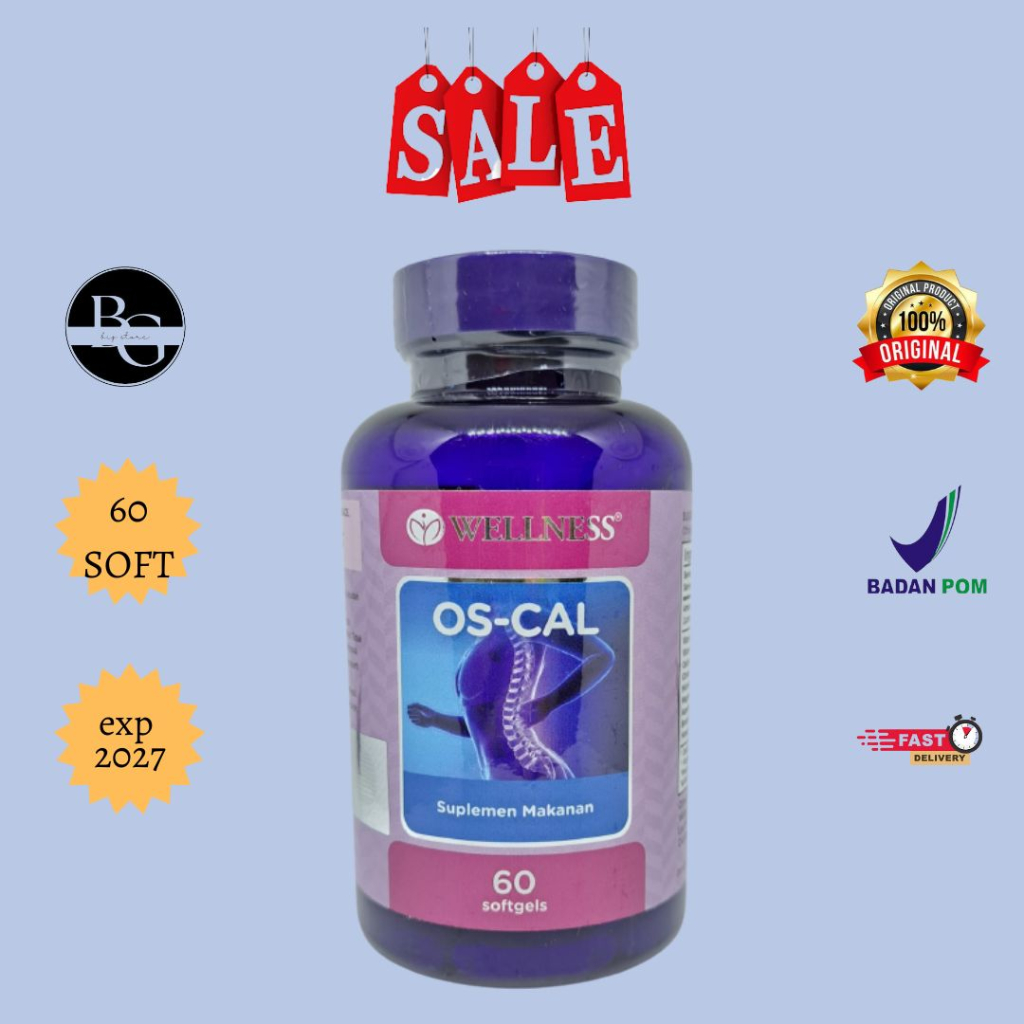 Jual Wellness OS-CAL Oscal Calcium Magnesium Dissolution 60 kapsul ...