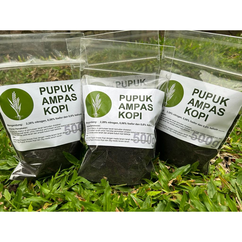 Jual Pupuk Organik Serbuk Kompos Limbah Ampas Kopi 500g | Shopee Indonesia