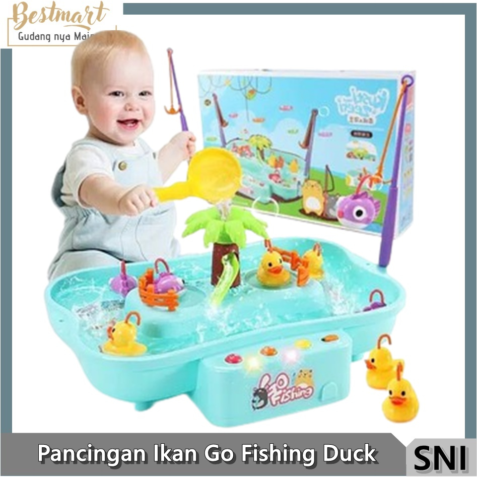 Jual Mainan Anak Pancingan Ikan Dan Bebek Go Fishing Duck Ada Lampu dan ...