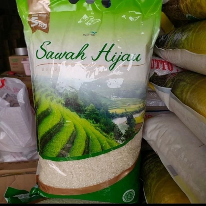 Jual Beras Sawah Hijau Premium 5kg | Shopee Indonesia