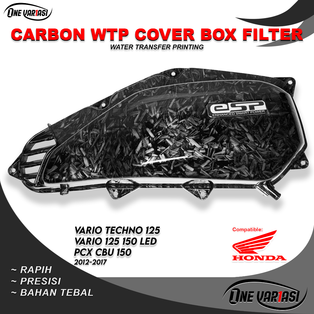 Jual COVER BOX FILTER CARBON FORGED KARBON VARIO 125 FI VARIO 125 ...