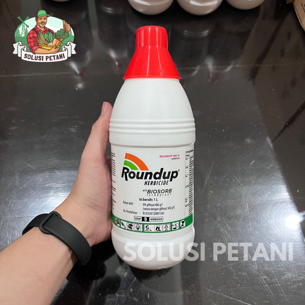 Jual Roundup 486 SL Obat Pembasmi Rumput Liar / Gulma Kemasan 1 Liter ...