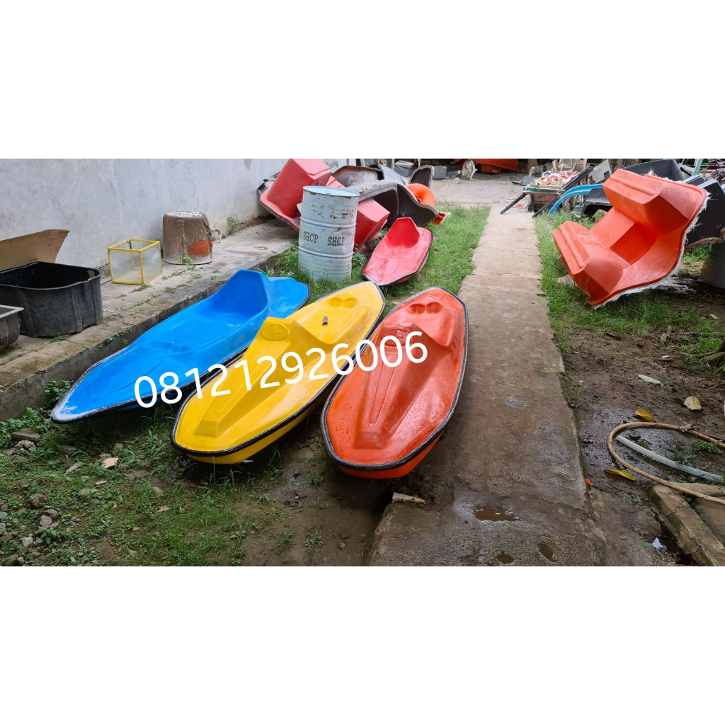 Jual Perahu Kano Fiberglass tipe Double | Shopee Indonesia