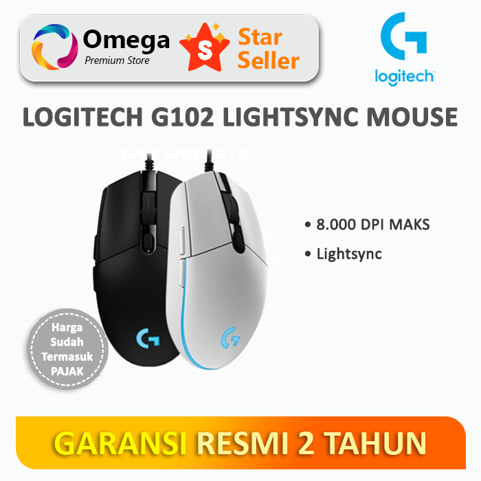 Jual Logitech G102 Lightsync Gaming Mouse | Shopee Indonesia