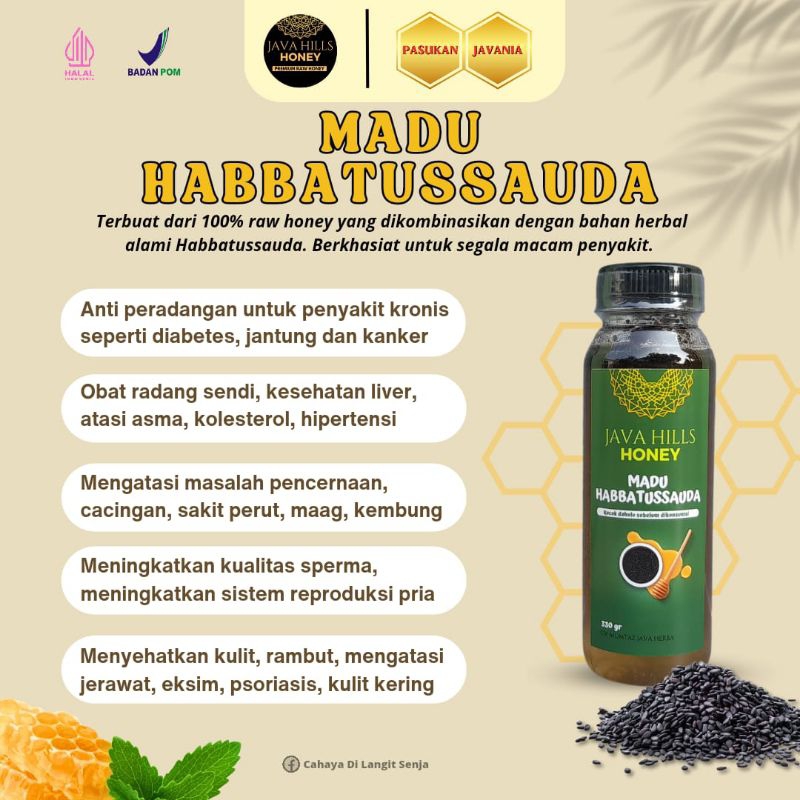 Jual Madu Habbatussauda Java Hills Honey | Shopee Indonesia