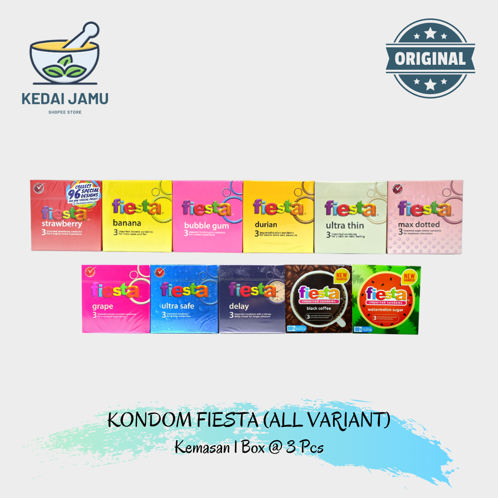Jual Kondom Fiesta Aneka Rasa Isi 3 Pcs BANYAK VARIAN RASA | Shopee ...