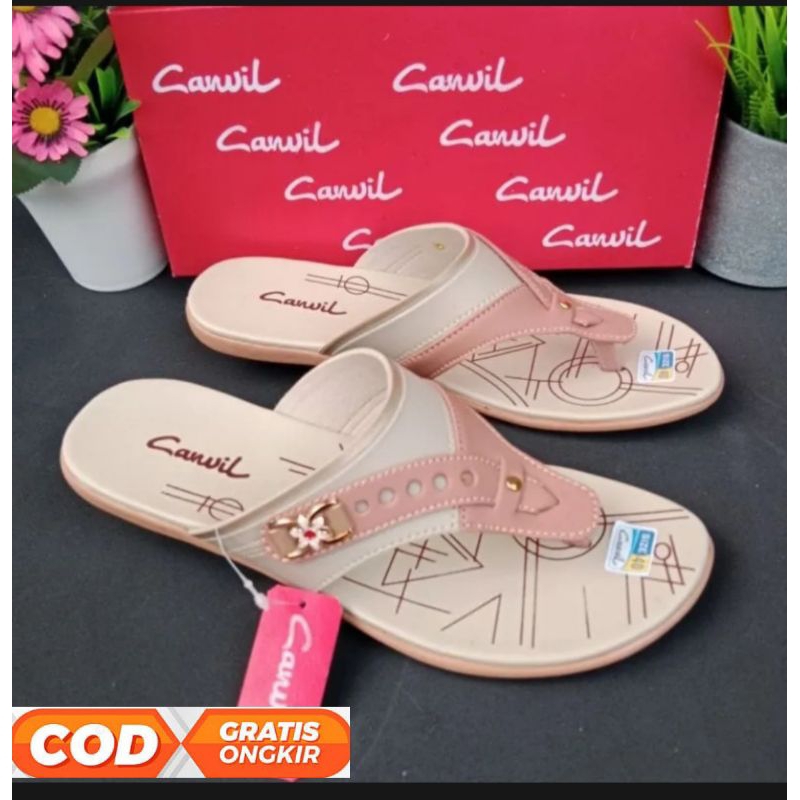 Jual Sandal wanita carwil - sandal cewek kekinian - sandal jepit elegan ...