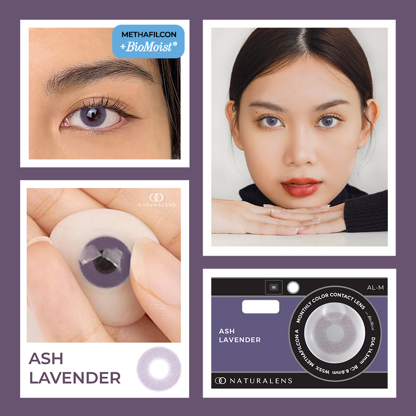 Jual Naturalens Ash Lavender Softlens Biomoist (1PC/SEBELAH) Contact ...
