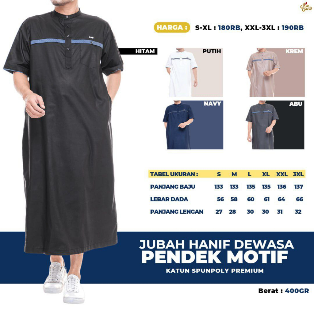 Jual Pakaian Baju Muslim Setelan Jubah Gamis Kasual Premium Terbaru Laki Laki Pria Dewasa Lengan ...