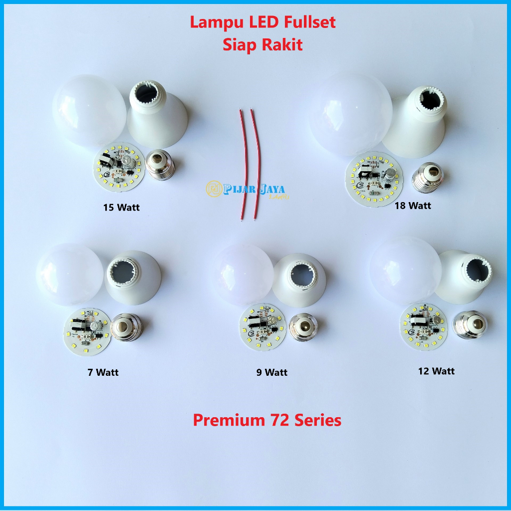Jual Paket Lampu LED Premium Full Set Siap Rakit 5 7 9 12 15 18 20 25 30 40 Watt | Shopee Indonesia